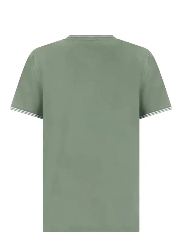 BOSS Stripe-trim T-shirt - Green