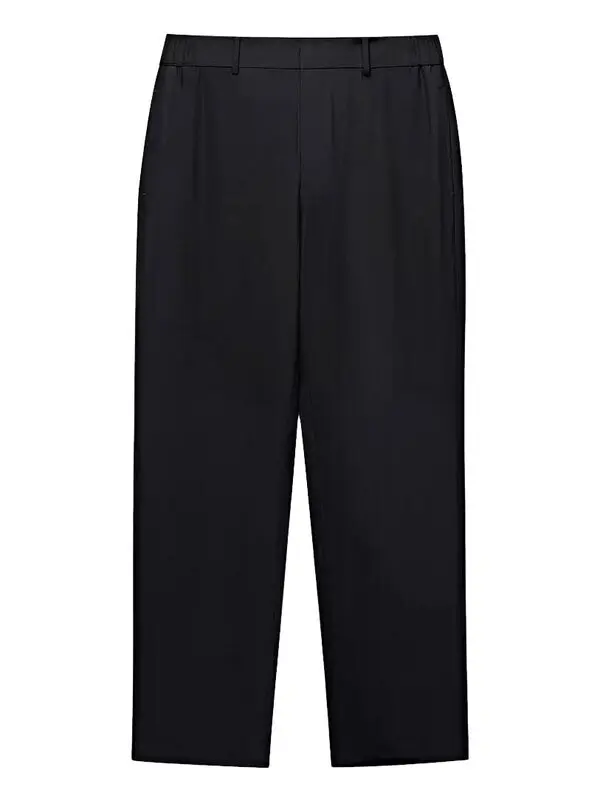 Shanghai Tang Mulberry-silk Tailored Trousers - Blue