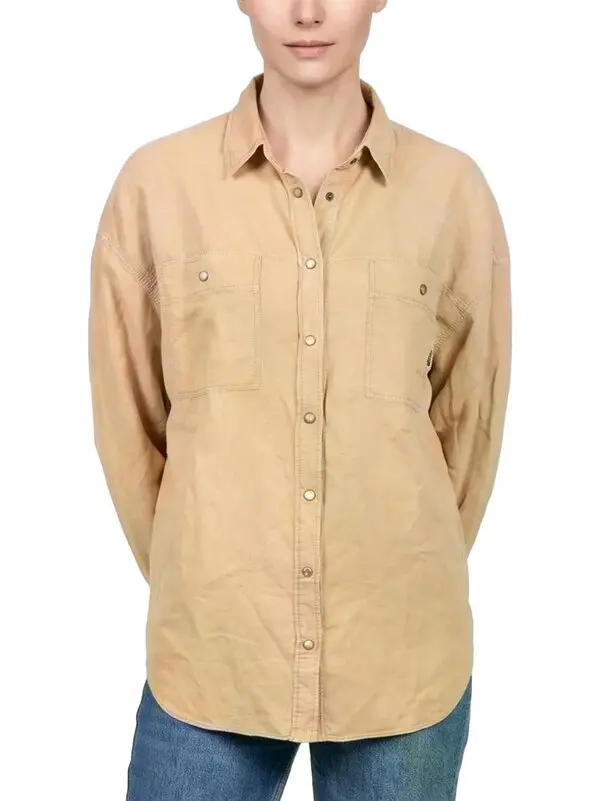 Brunello Cucinelli Snap-button Chest-pocket Shirt - Neutrals