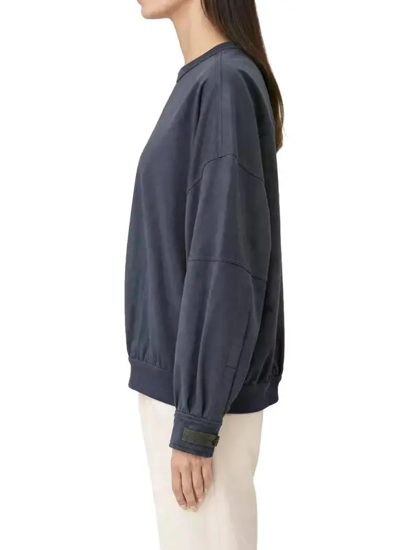 Brunello Cucinelli Dropped-shoulder Sweatshirt - Blue