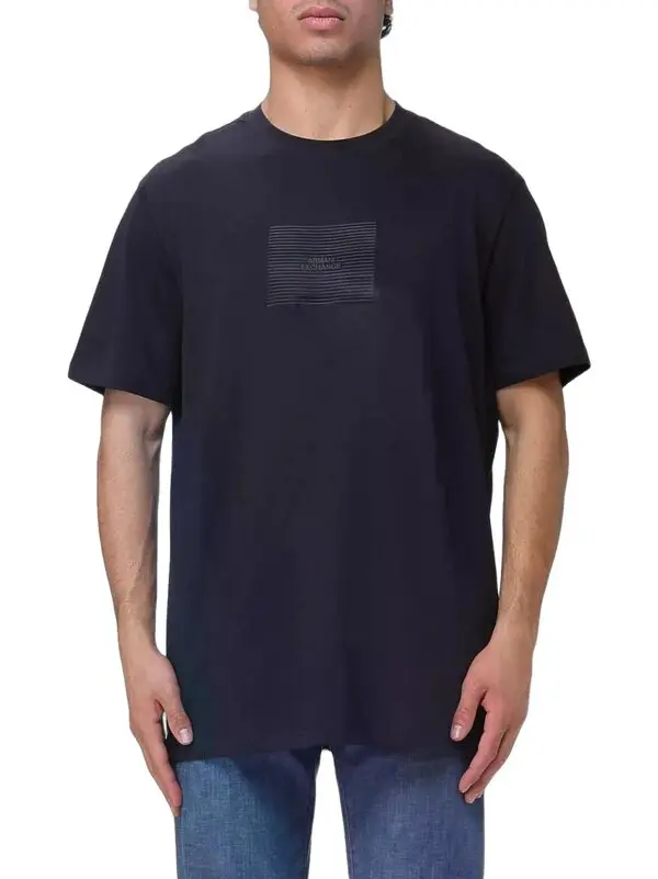 Armani Exchange Logo-print Crew-neck T-shirt - Blue