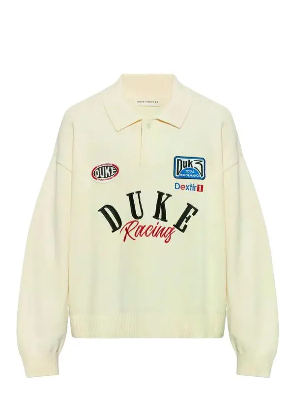 DUKE + DEXTER Dr4 Patch-embellished Polo Shirt - Neutrals