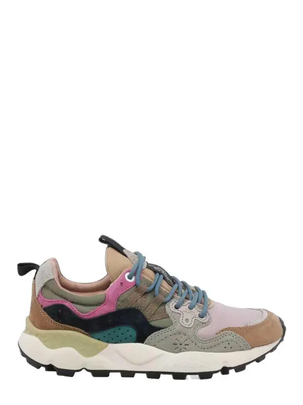 FLOWER MOUNTAIN Yamano 3 Suede-panelled Low-top Sneakers - Brown