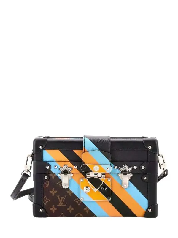 LOUIS VUITTON Petite Malle Handbag Limited Edition Monogram Canvas Clutch Bag - Black