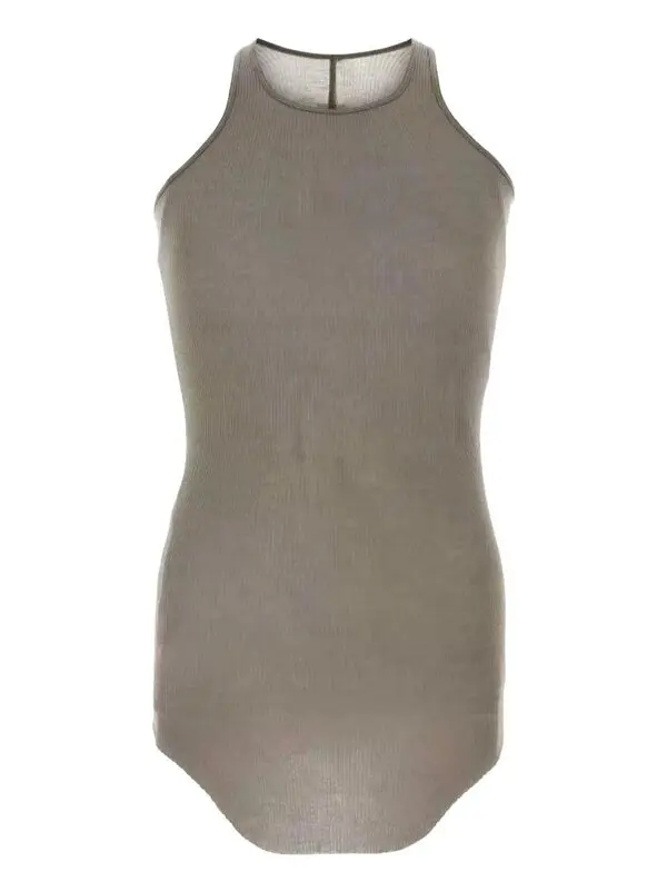 Rick Owens Ribbed-knit Tank Top - Grey