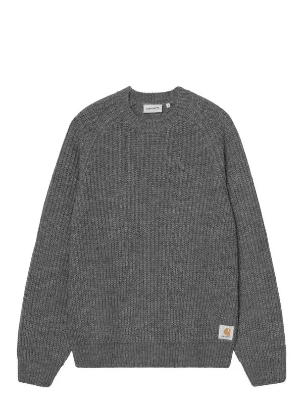 Carhartt Work In Progress Firth Ribbed-knit Raglan-sleeve Sweater - Grey