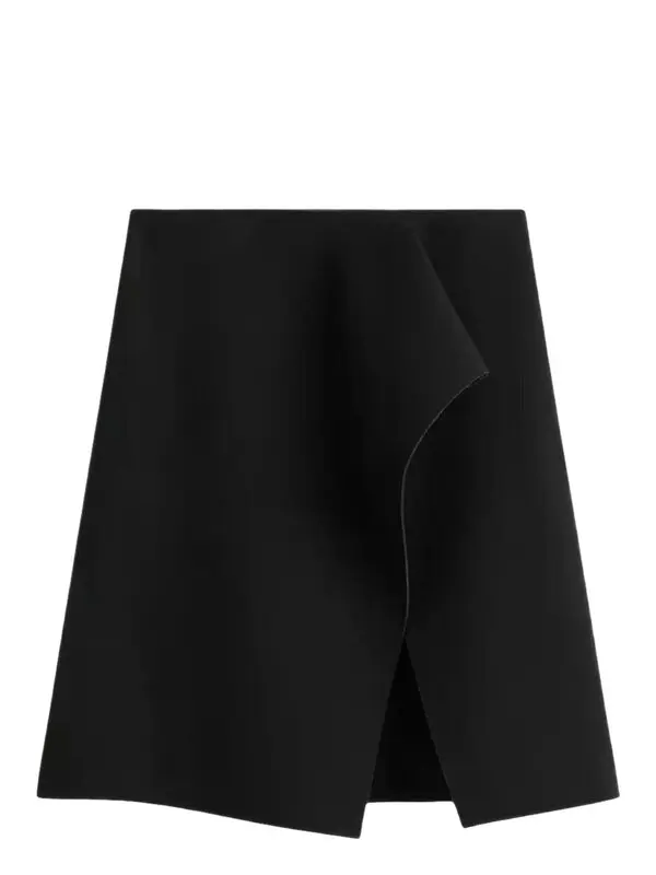 TOTEME Slit Scuba Skirt - Black