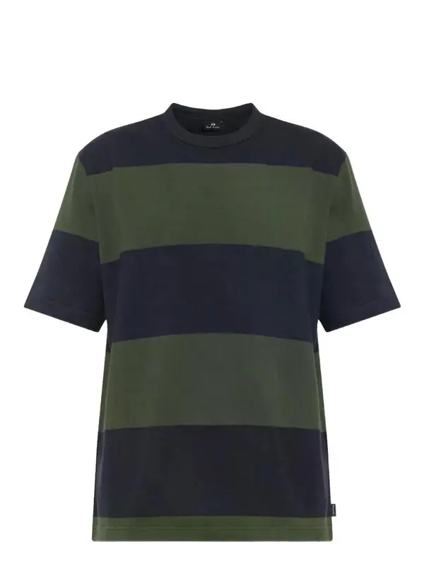 Paul Smith Striped Cotton T-shirt - Blue