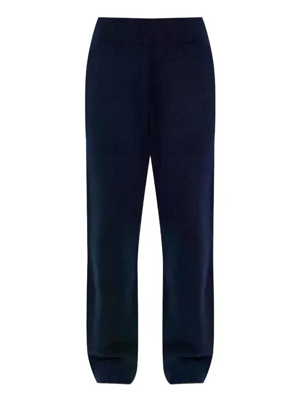 ENTIRE STUDIOS Ribbed-knit Wool-blend Track Pants - Blue