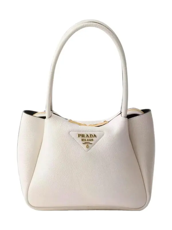 Prada Liaison Small Leather Handbag - Neutrals