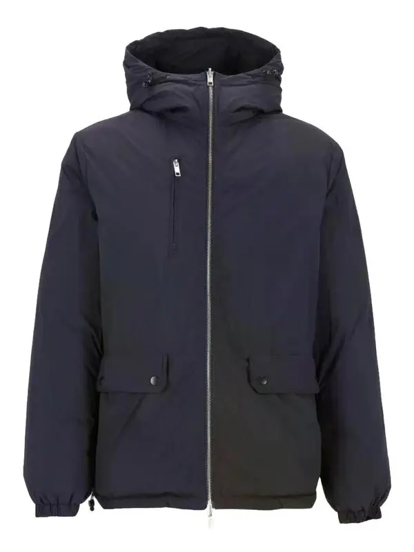 Mauro Grifoni Hooded Puffer Coat - Blue