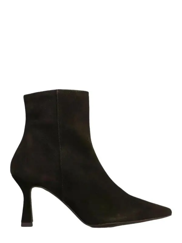 PEDRO MIRALLES Pointed-toe Suede Ankle Boots - Brown