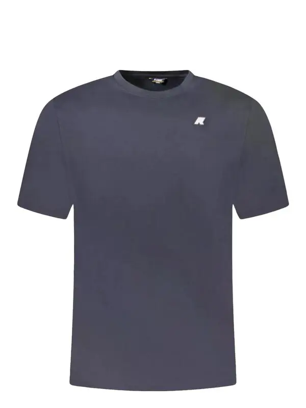 K-WAY Logo-patch Crew-neck T-shirt - Grey