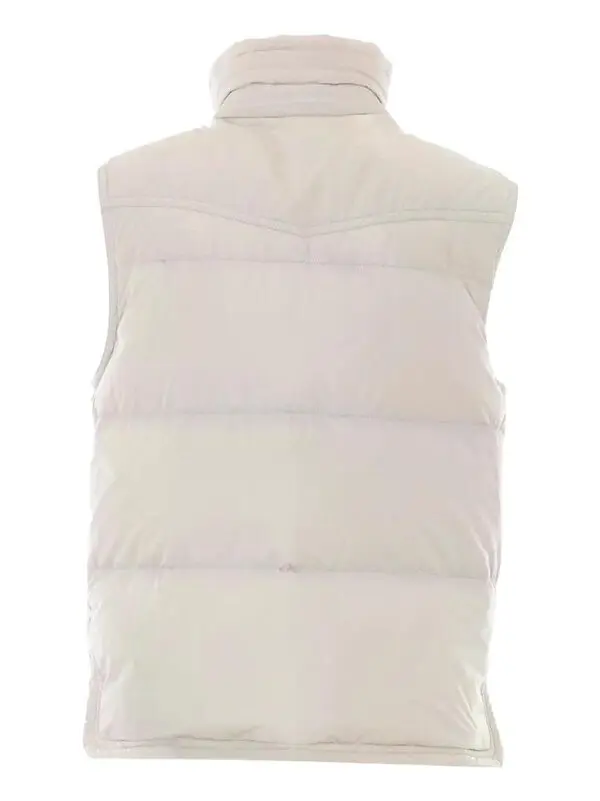 Moncler Evans Quilted Corduroy-collar Gilet - Neutrals