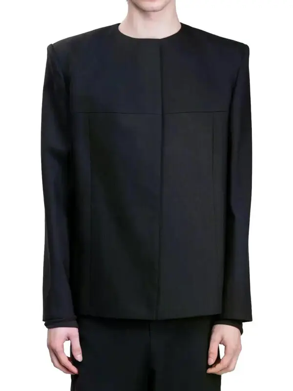 ENTIRE STUDIOS Oblong Tailored Blazer - Black