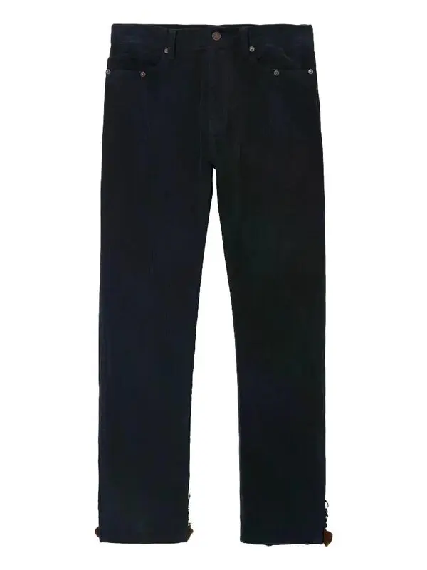 Undercover Embellished Tassel-trim Trousers - Blue