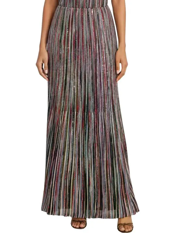 Missoni Sequin-embellished Vertical-stripe Skirt - Black