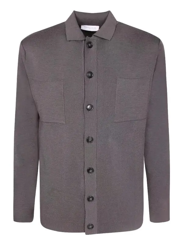 DANIELE FIESOLI Button-up Patch-pocket Shirt - Grey
