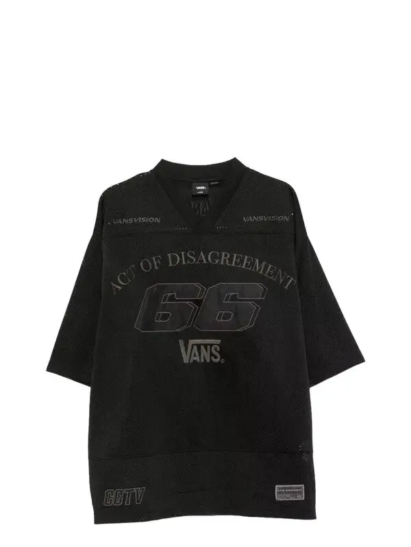 VANS Logo-patch Mesh T-shirt - Black
