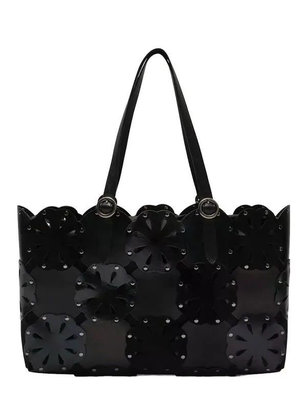 Malìparmi Die-cut Floral-stud Tote Bag - Black