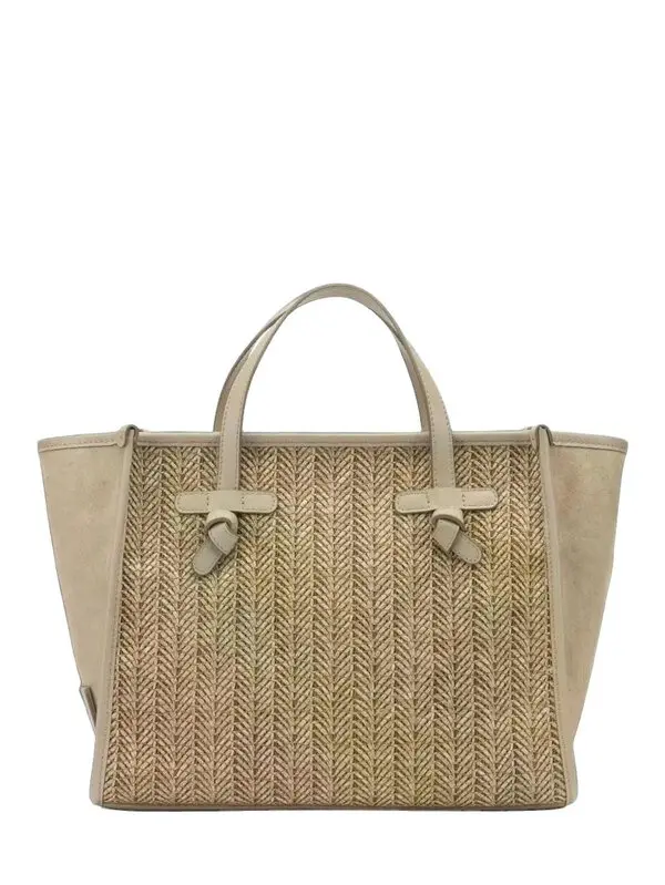 GIANNI CHIARINI 32 Miss Marcella Woven-design Tote Bag - Neutrals