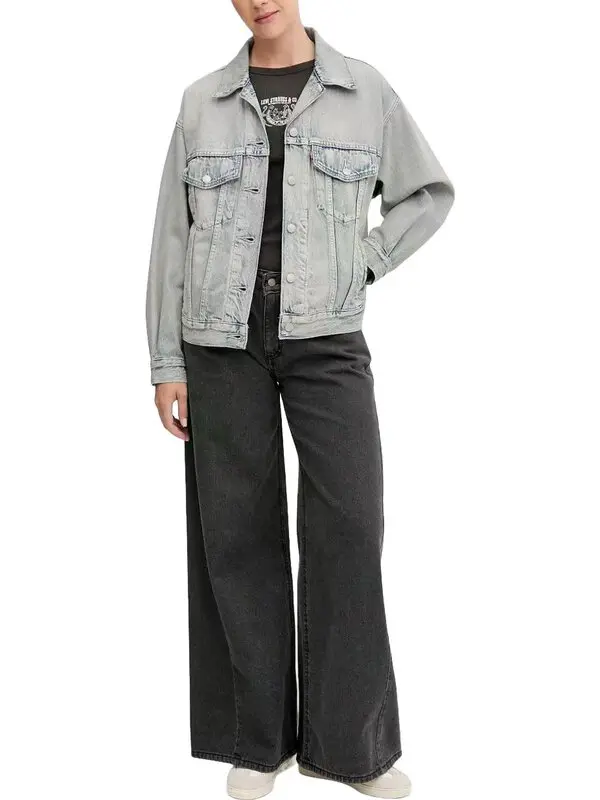 LEVI'S Trucker Acid-wash Denim Jacket - Grey