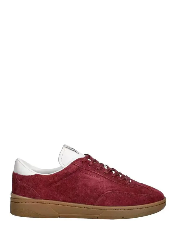 Michael Kors Wilton Suede Lace-up Sneakers - Red