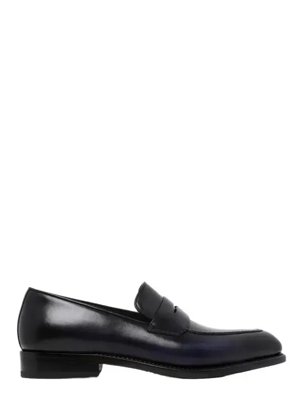 FERRAGAMO Tramezza Penny Loafers - Blue