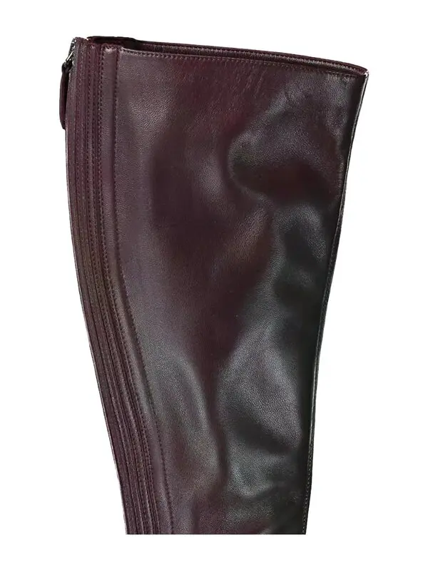 AQUAZZURA Saint Honoré Leather Boots - Brown
