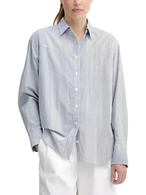 LEVI'S Harlie Pieced Vertical-stripe Shirt - Blue