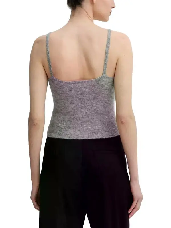Samsøe Samsøe Sanoura Square-neck Top - Grey