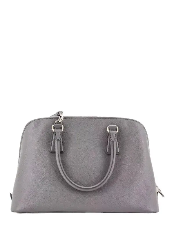 Prada Promenade Bag Saffiano Leather Medium Satchel - Grey