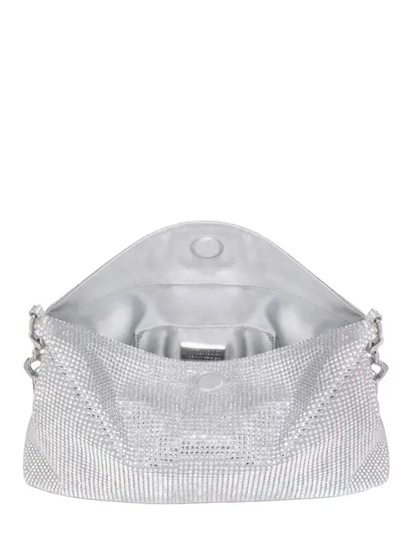 Judith Leiber Bowie Slouch Crystal-embellished Chain-link Tote Bag - Silver