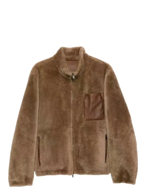 SALVATORE SANTORO Reversible Leather Jacket - Brown