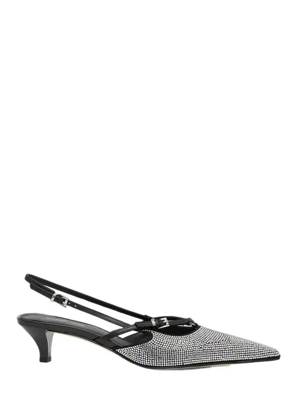 Michael Kors Selina Embellished Slingback Pumps - Silver