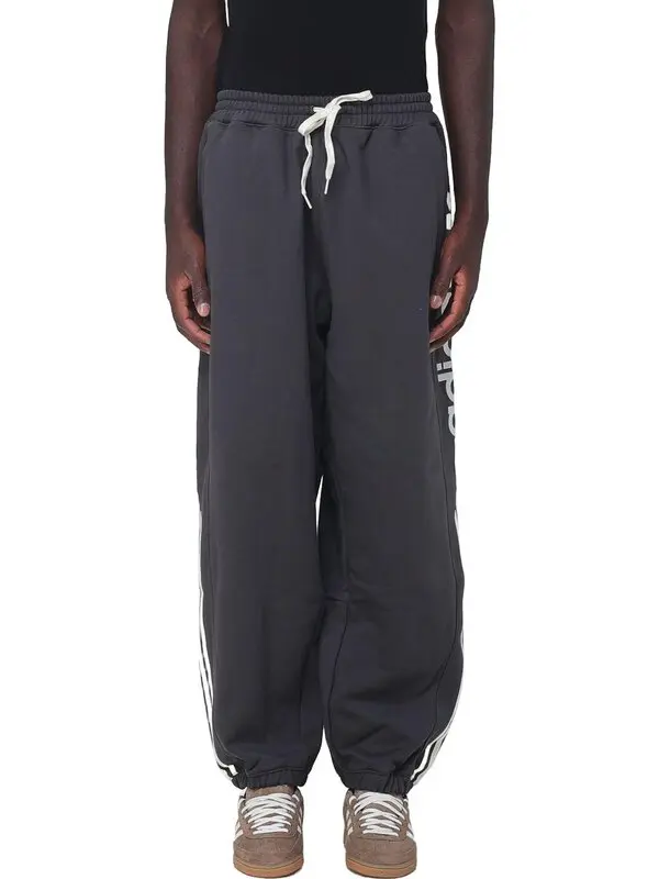 ADIDAS ORIGINALS Straight-leg Jersey Jogging Pants With Logo - Black