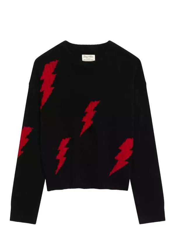 Zadig&Voltaire Markuz Jumper 100% Cashmere - Black