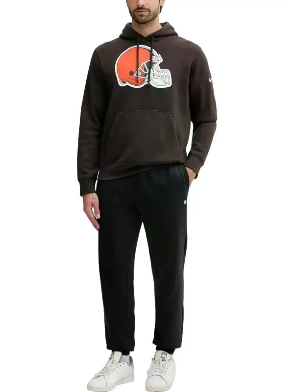 Nike Club Logo Drawstring Hoodie - Brown