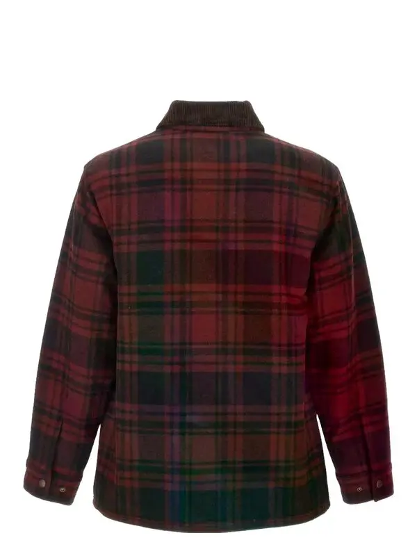 Filson Spokane Check-pattern Corduroy-collar Jacket - Red