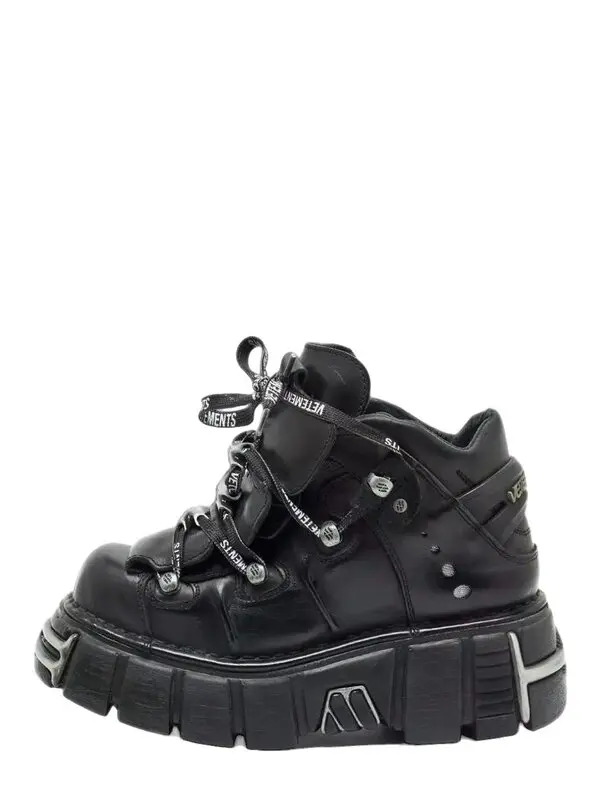Vetements X New Rock Platform Low-top Sneakers - Black