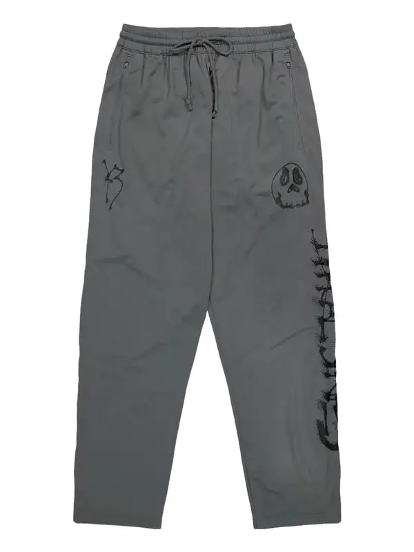 Y3 X Chito Skull-print Track Pants - Grey