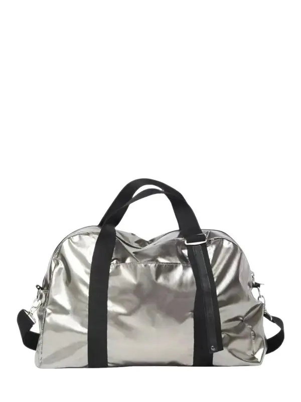 JACK GOMME Walli Metallic-effect Luggage Bag - Silver