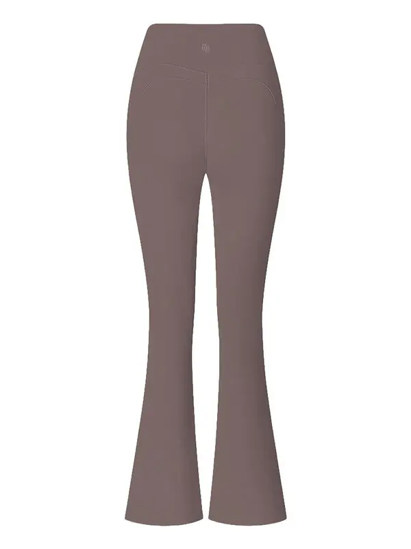 GOD SAVE QUEENS Second Skin Studio High-waisted Bootcut Legging Mushroom - Brown