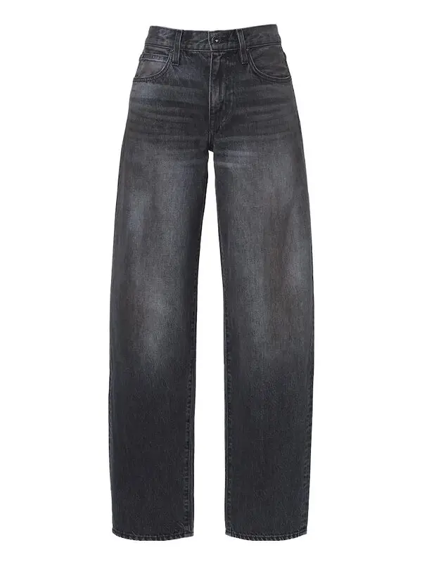 SLVRLAKE Hailey Barrel-leg Jeans - Grey