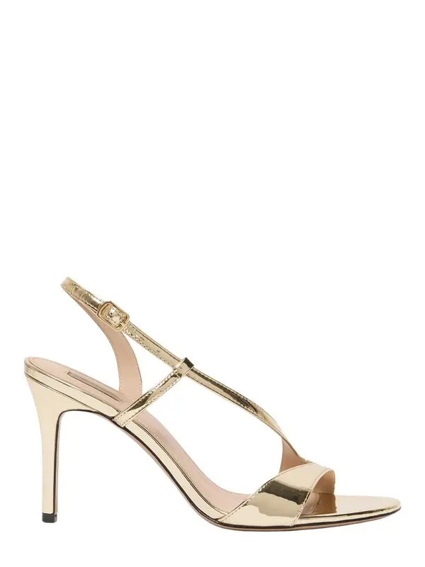 Marina Rinaldi Mirror-finish Sandals 100 - Silver