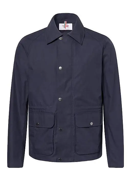 Orlebar Brown Dwight Tailored Cotton Field Jacket - Night Iris