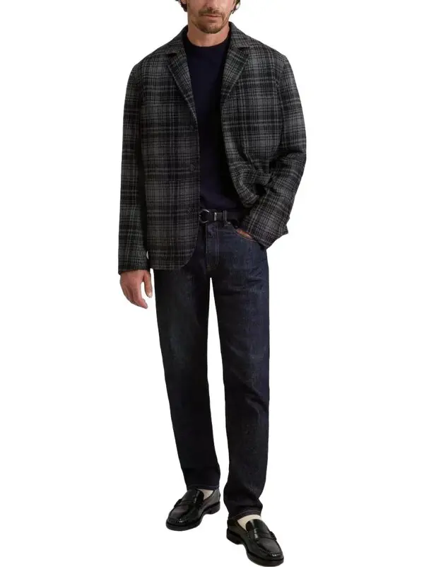 Woolrich Check Flannel Blazer - Grey