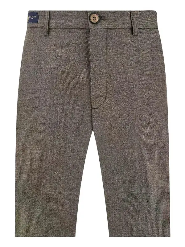 Paul & Shark Bellagio Wool Twill Trousers - Brown