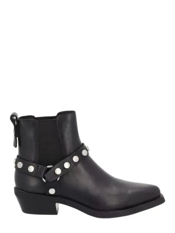 Ash Logan Stud-embellished Chelsea Boots - Black