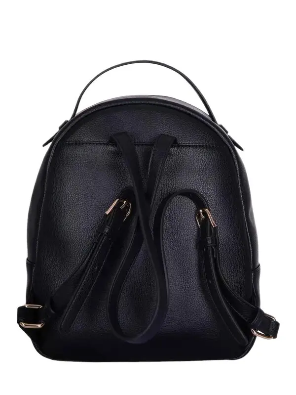Liu Jo Grained-effect Logo-plaque Backpack - Black